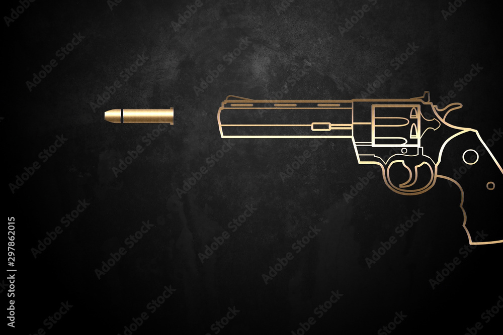 vector illustration of a gun Stock Illustration | Adobe Stock