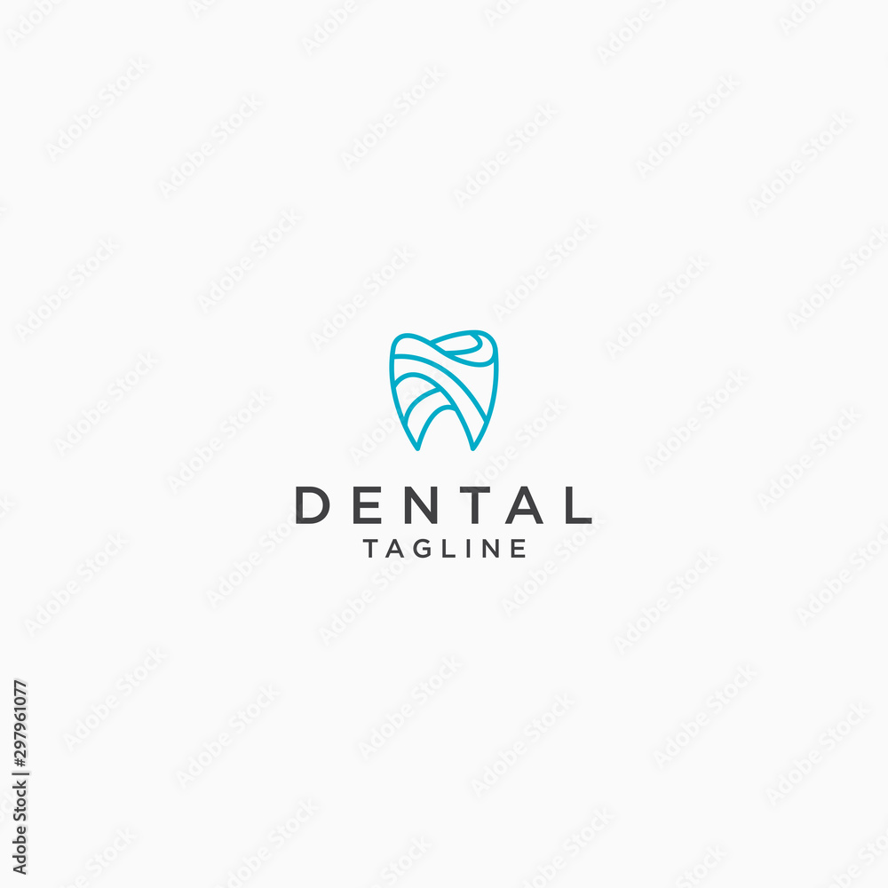 Tooth Dental Logo Icon Design Template. Simple, Modern, Minimalist ...
