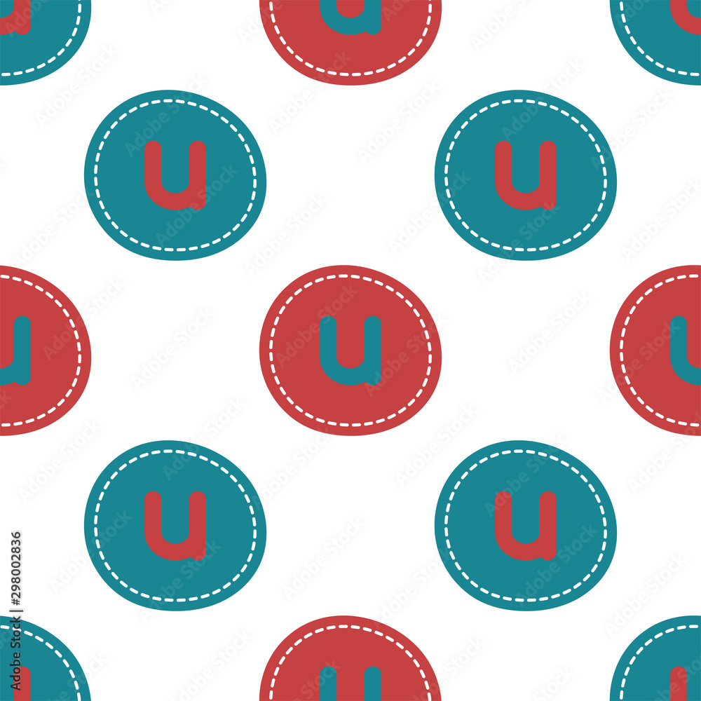 Flat linear design. Seamless texture of the English alphabet. Small ...