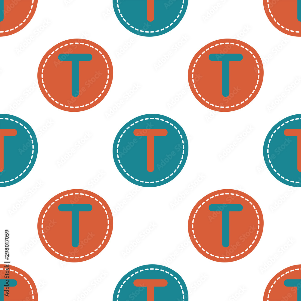 Flat linear design. Seamless texture of the English alphabet. Big ...