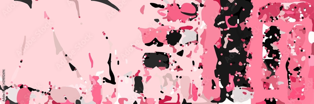 abstract modern art background with shapes and pastel pink, very dark ...