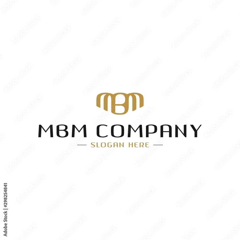 Letter MBM with Company Logo Design Vector. Business Line Symbol Logo ...