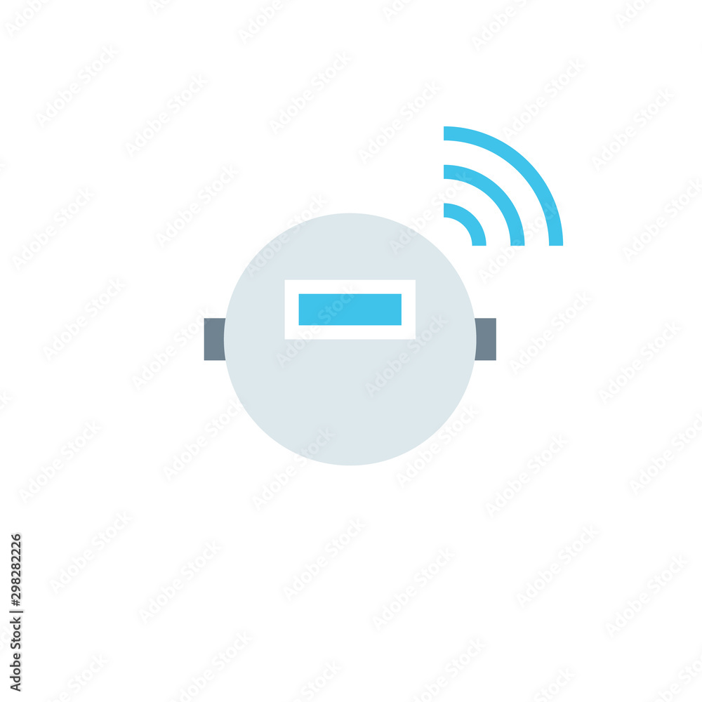 Smart electric meter icon. Clipart image isolated on white background ...