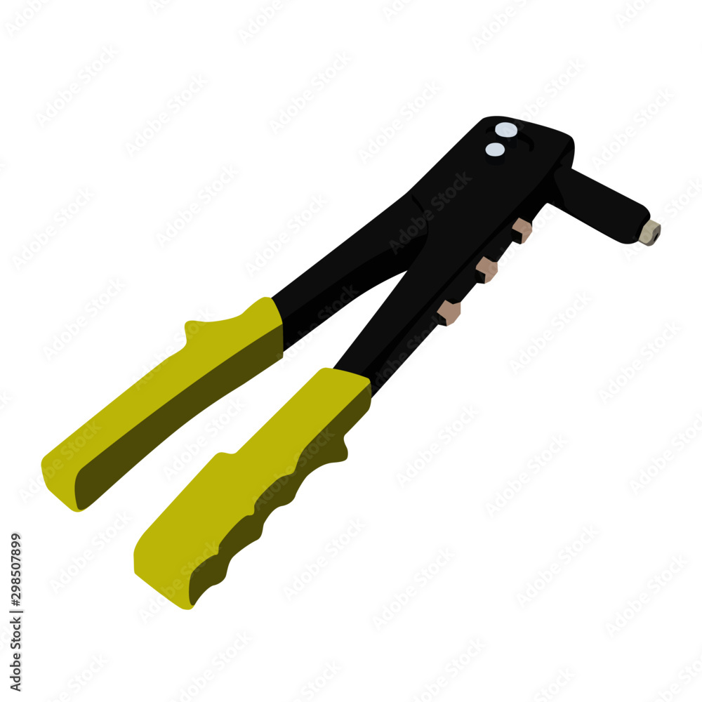 Rivet gun realistic vector illustration isolated Stock Vector | Adobe Stock