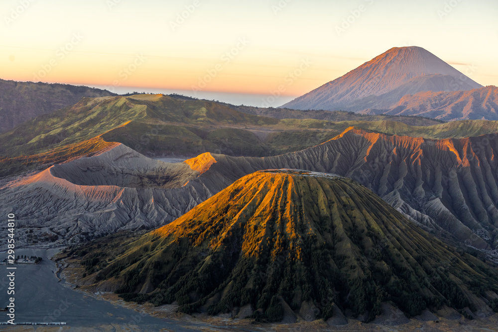 Bromo Volcano Group Is a natural tourist attraction with beautiful scenery Is in Indonesia ...