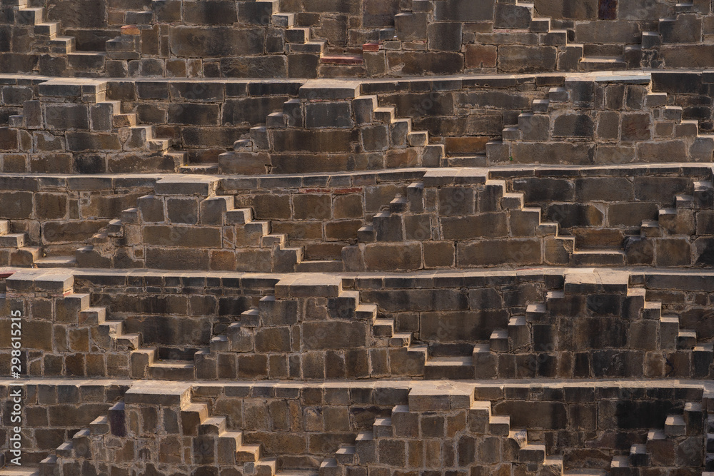 Chand Baori Step Well, Near Harshat Mata Temple, Abhaneri, Dausa ...