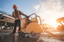 Construction Site Worker Cutting Free Stock Photo - Public Domain Pictures