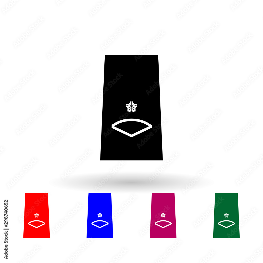 Japan petty officer 3rd class military ranks and insignia multi color ...