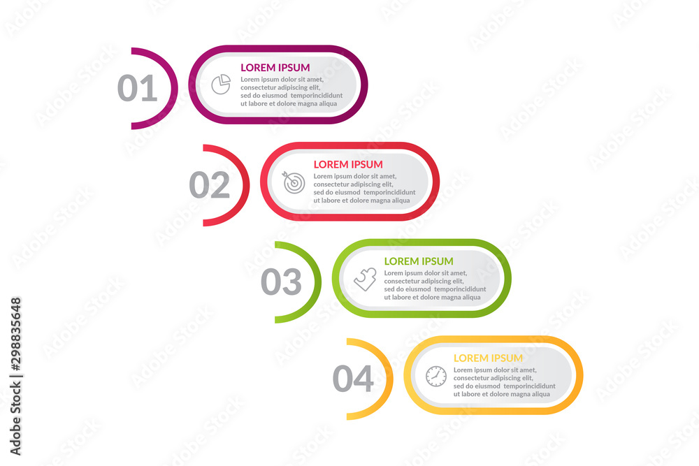 Стоковий вектор step infographic or process infographic design ...
