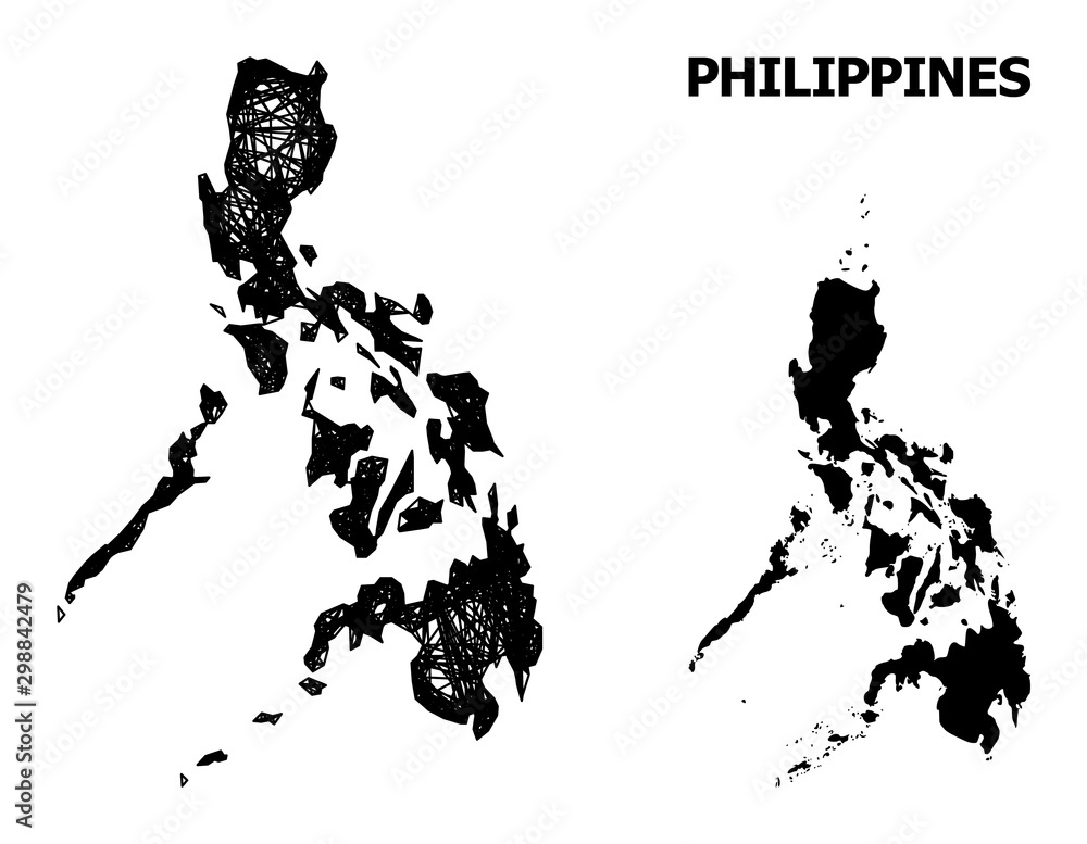 Network Map of Philippines Stock Vector | Adobe Stock