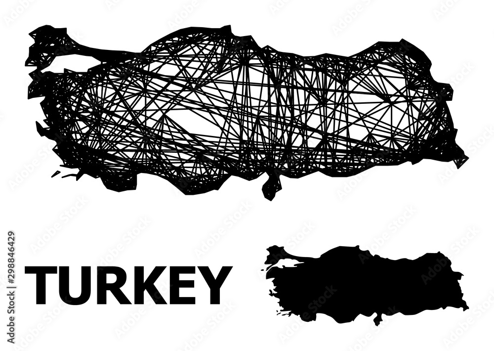 Carcass Map of Turkey Stock Vector | Adobe Stock