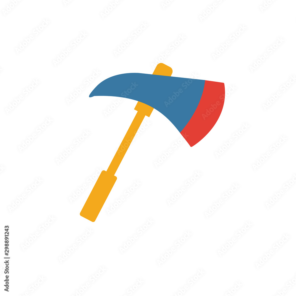 Fire Axe icon. Simple flat element from fire safety collection ...