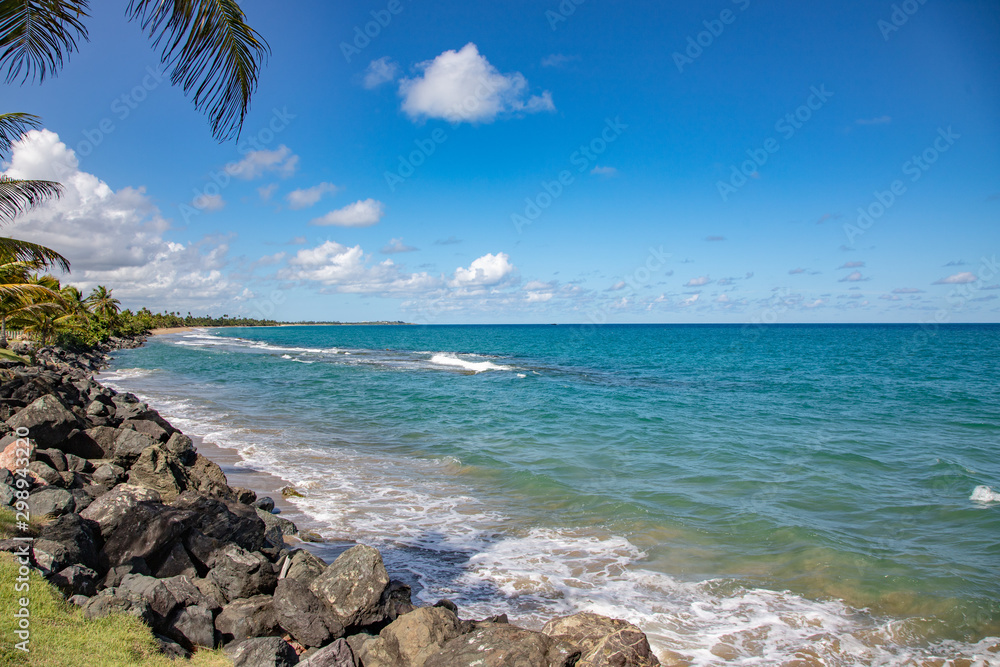 Dorado Beach, Puerto Rico. Playa de Dorado en Puerto Rico Stock Photo ...