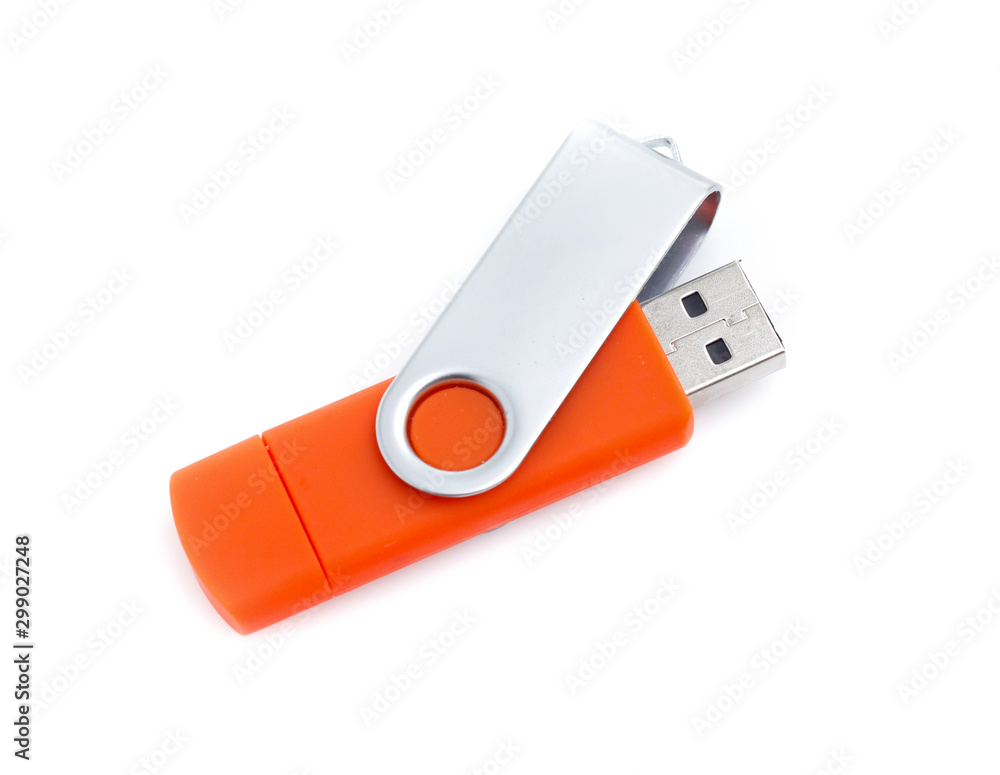 usb drive on white background Stock Photo | Adobe Stock