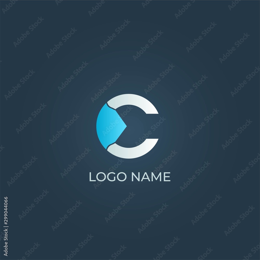 C alphabet logo design vector Stock Vector | Adobe Stock