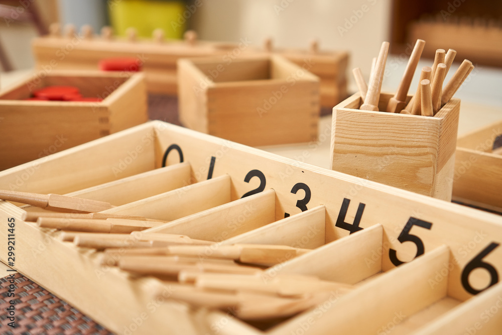 Montessori counting games learning numbers Stock Photo | Adobe Stock
