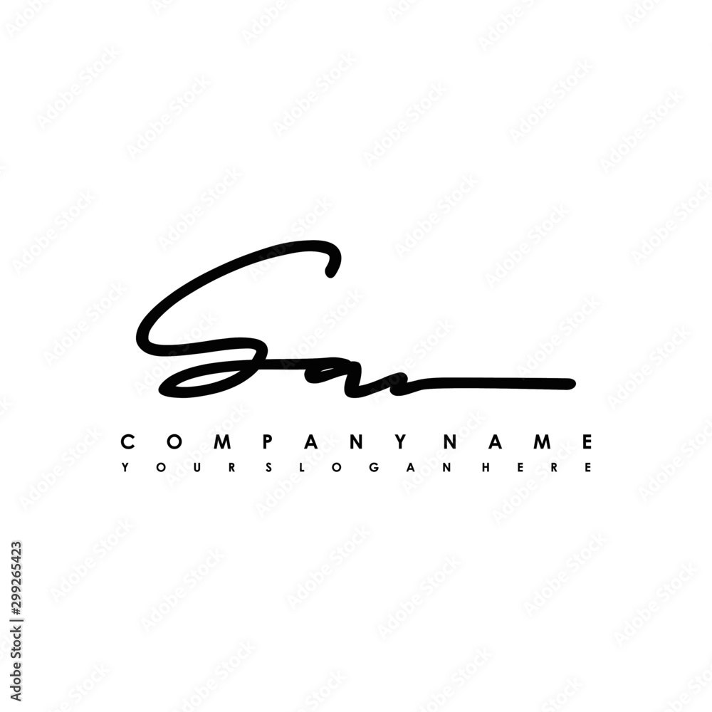 SA initials signature logo. Handwriting logo vector templates. Logo for ...
