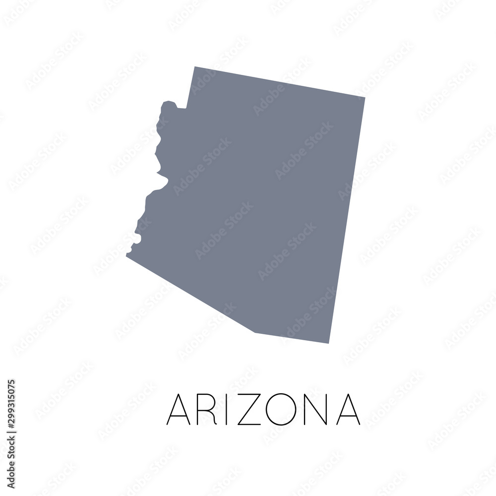 High detailed vector map - United States of America. Map with state ...