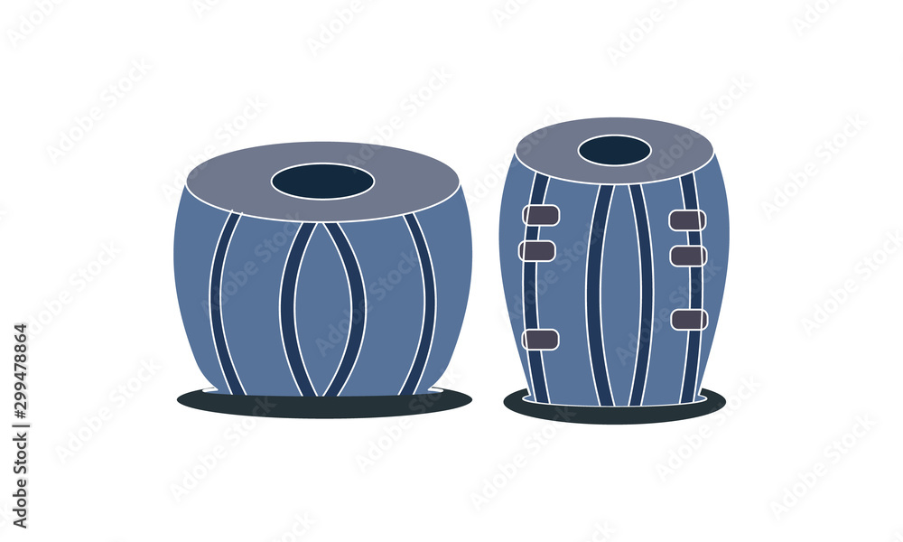 Tablas icon in trendy flat style for music and instrument concepts ...