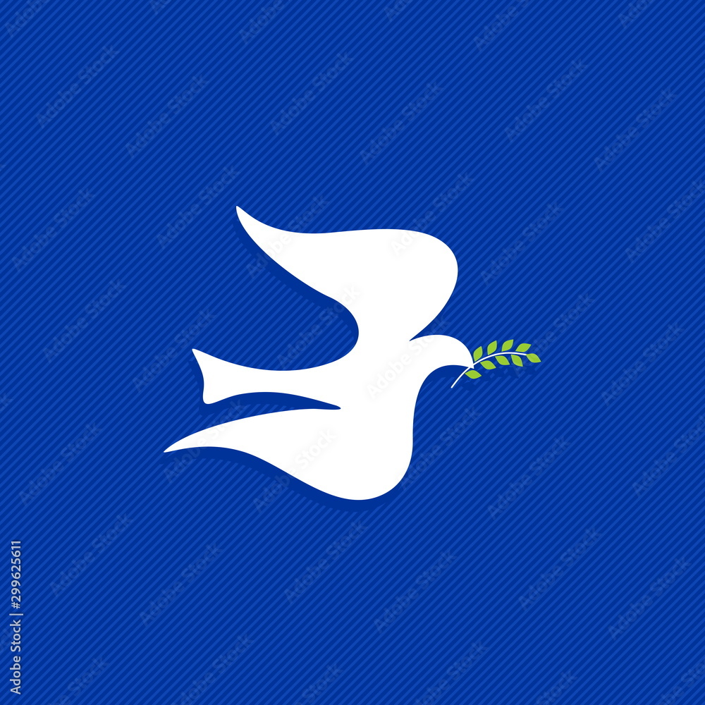 Dove, a symbol of peace and purity. The biblical symbol of the Holy ...