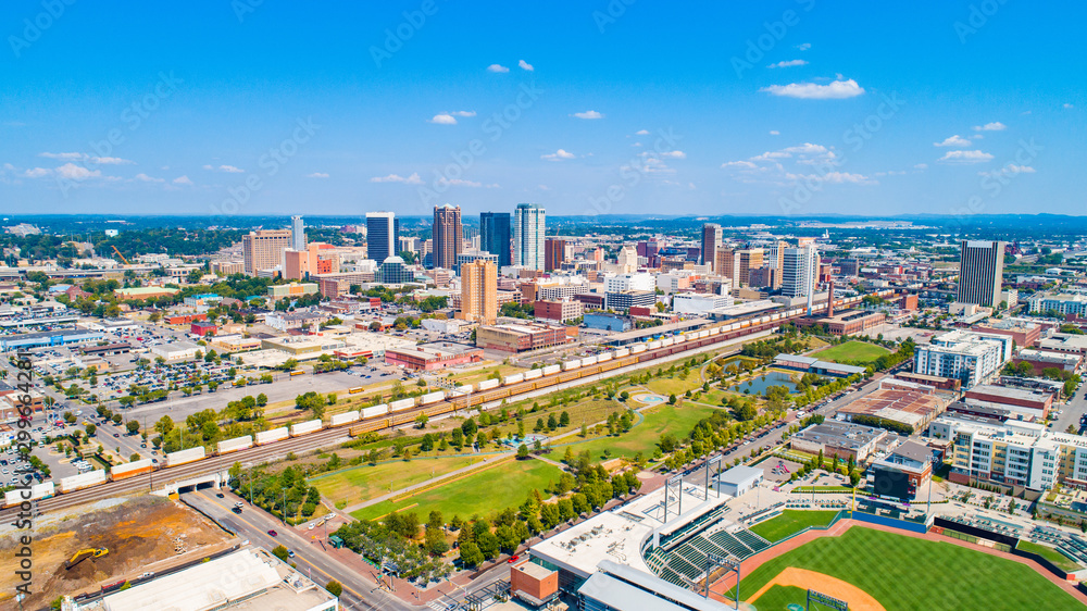 Birmingham, Alabama, USA Downtown Skyline Panorama Stock Photo | Adobe ...