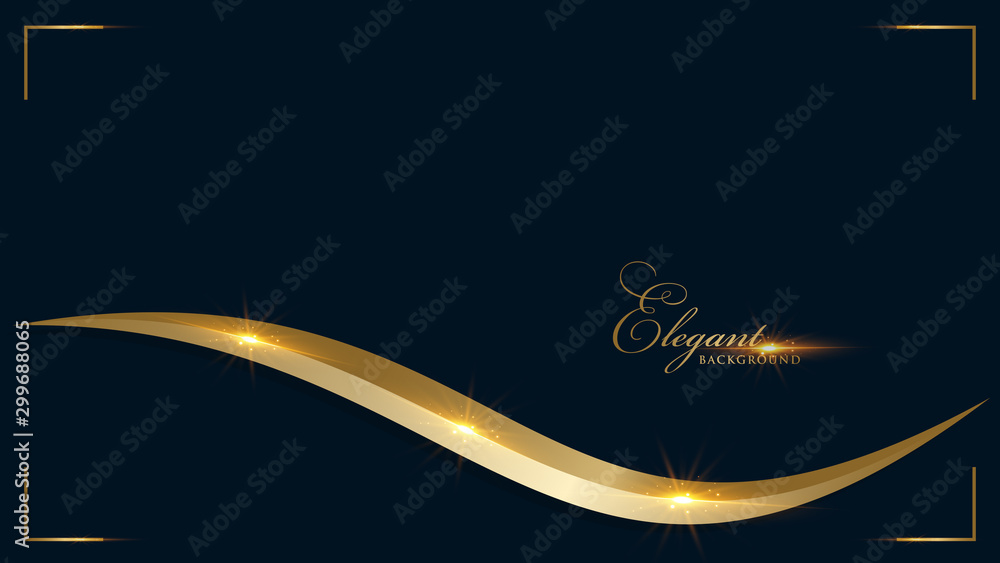 Royal golden background template Stock Vector | Adobe Stock