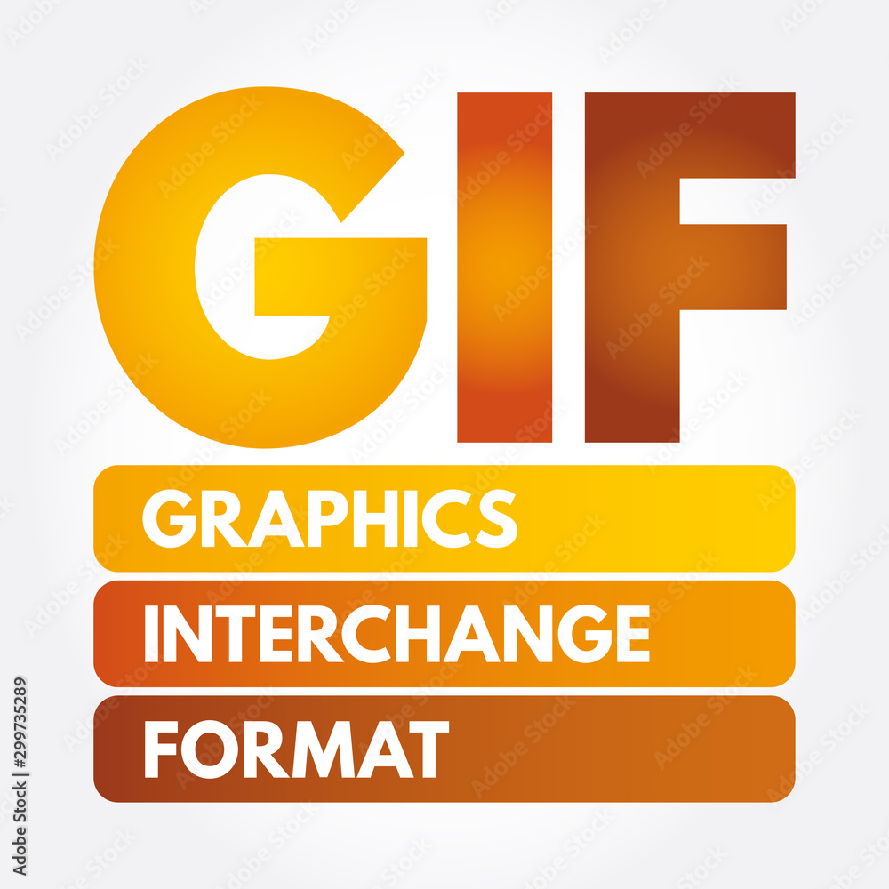 GIF - Graphics Interchange Format acronym, concept background Stock ...