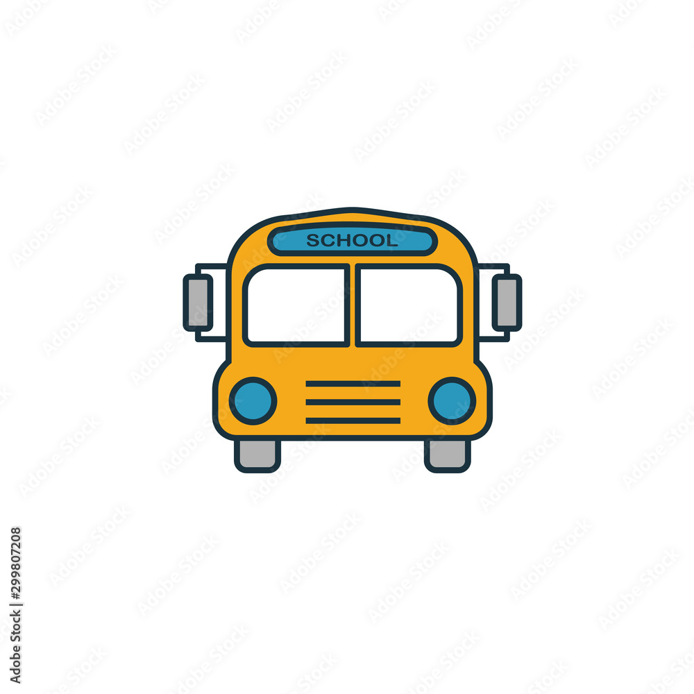 School Bus icon. Simple element from school icons collection. Creative ...