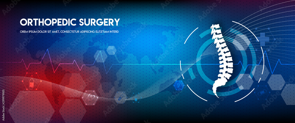 Medical orthopedic abstract background. Treatment for orthopedics ...