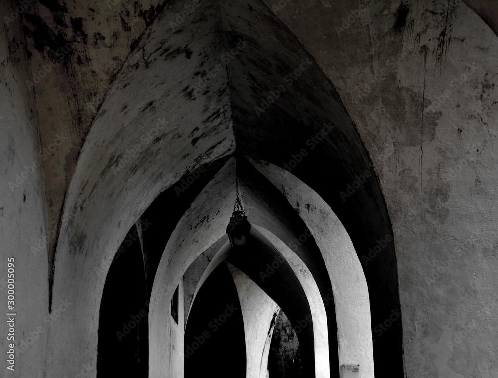 View inside an Abondoned Old Scary Hospital Haunted Building House with ...