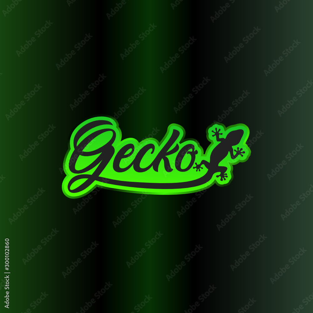 Vector de Stock Gecko logo design. esport logo design | Adobe Stock