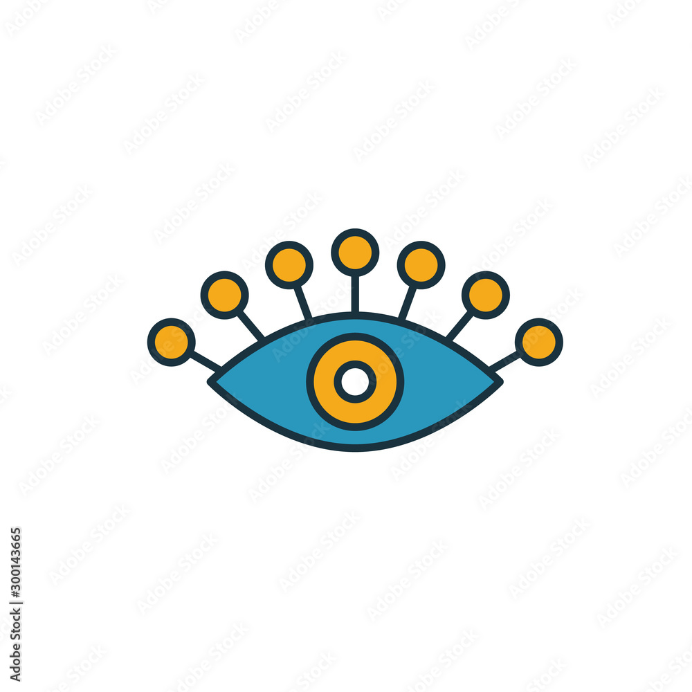Vision icon. Simple element from startup icons collection. Creative ...