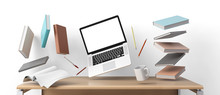 Messy Desk - Clean Me! Free Stock Photo - Public Domain Pictures