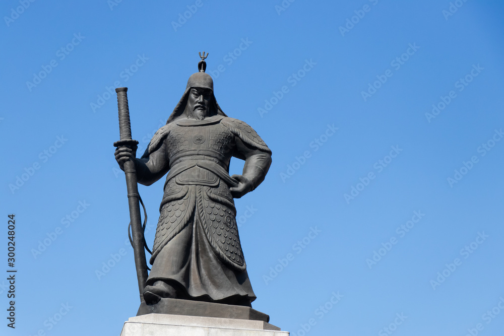 Seoul, South Korea-Nov 4, 2018 : Statue of Admiral Yi Sun-Sin, Korean ...