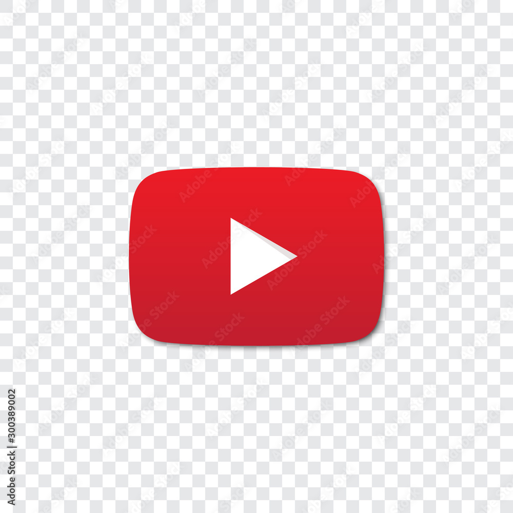 Youtube logo on a transparent background 素材庫向量圖 | Adobe Stock