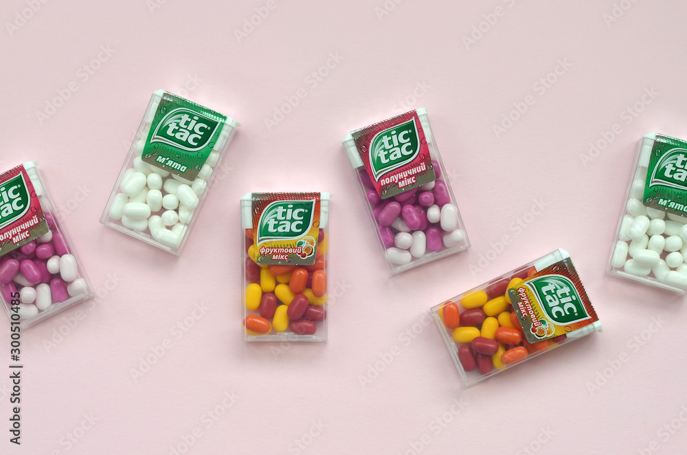 Many Tic Tac Candy packages. Tic tac is popular due its minty fresh ...