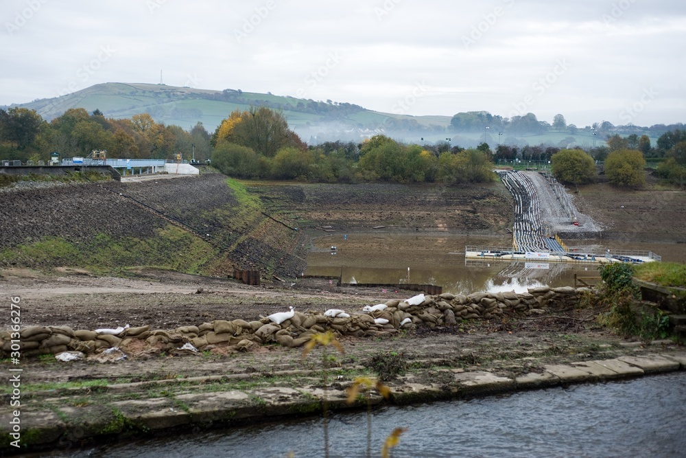 Toddbrook Reservoir, Whaley Bridge, High Peak image after dam collapse ...