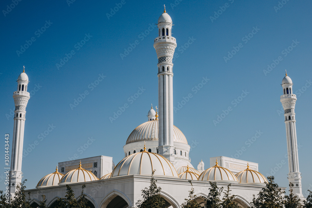 Shali City, Chechen Republic, Russia. The largest mosque in Europe ...