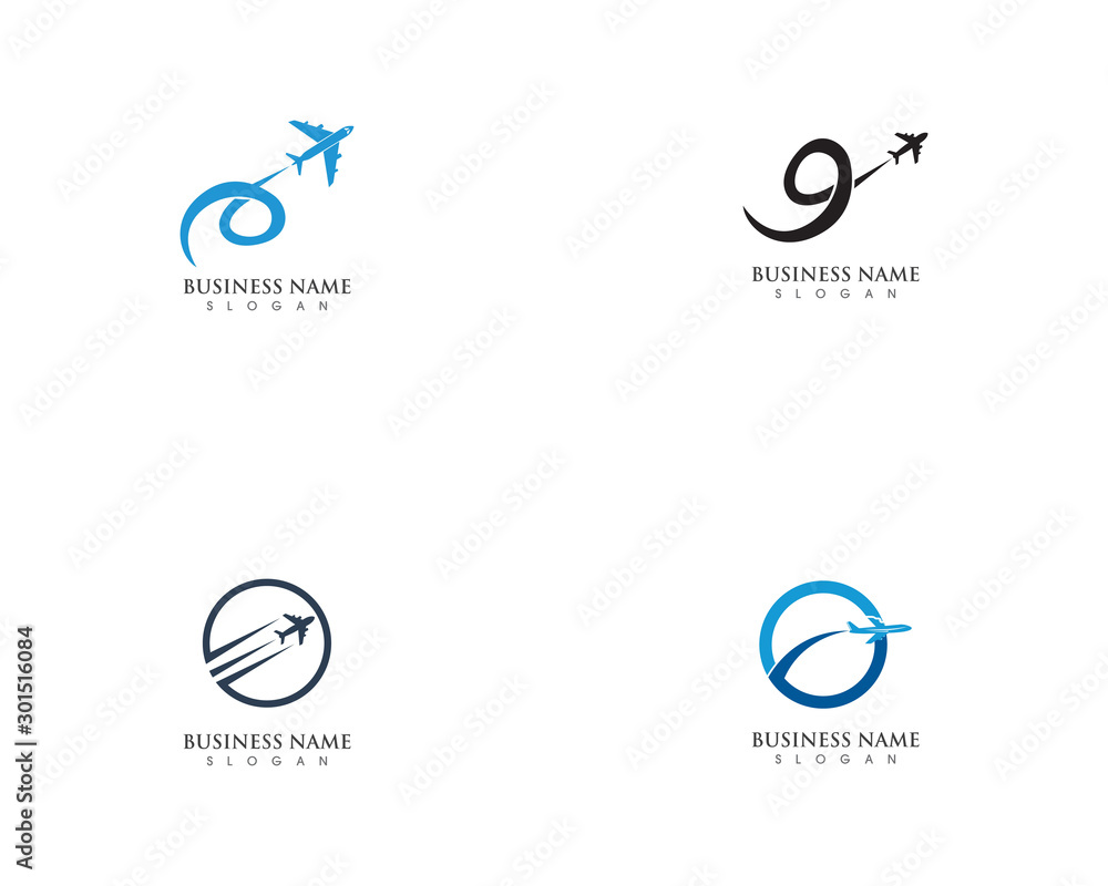 Aircraft simple logo illustration Stock Vector | Adobe Stock