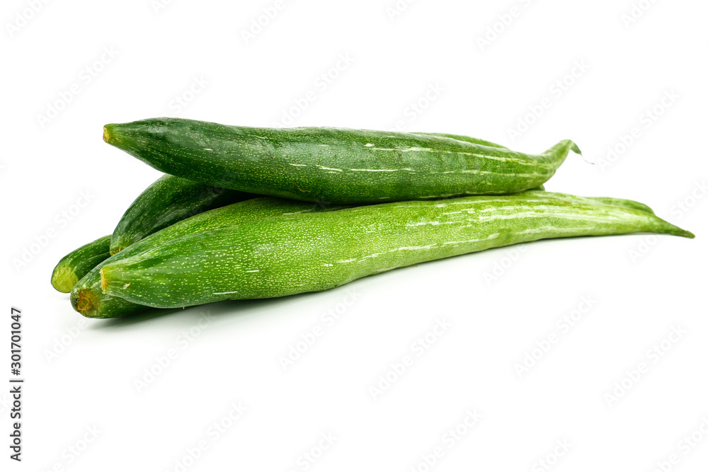 Snake gourd, Serpent gourd, Chichinda, Trichosanthes anguina Linn or ...