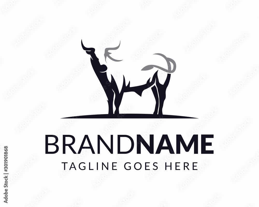 Awesome Bull Logo Design Vector Template Stock Vector | Adobe Stock