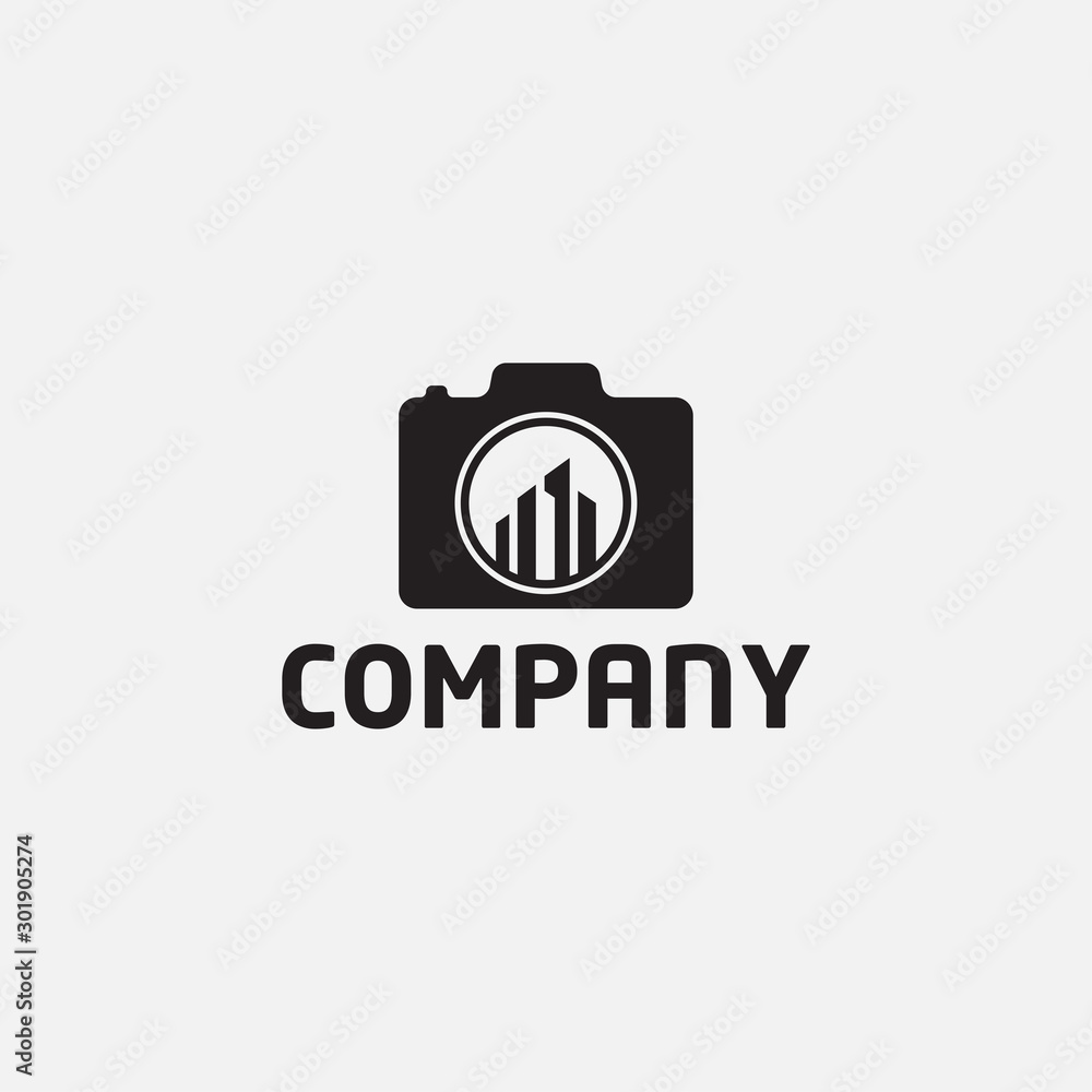 Camera construction logo design template vector illustrator Stock ...