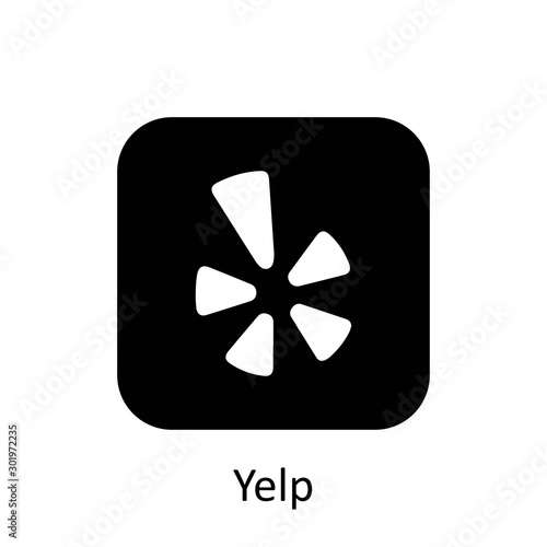 Yelp icon of social media logos - Buy this stock vector and explore ...