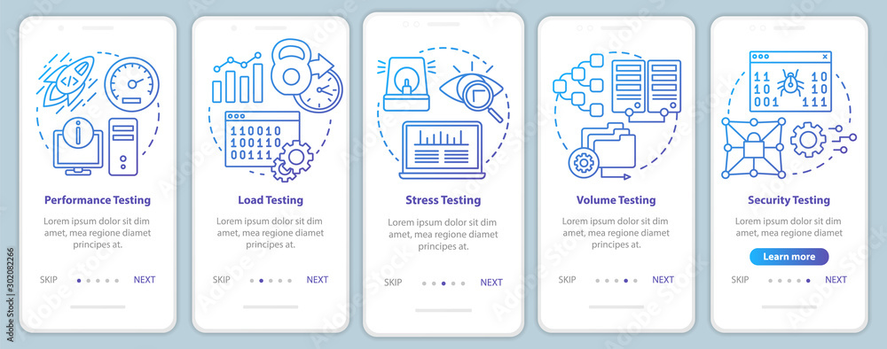 Image Vectorielle Stock Non Functional Software Testing Onboarding