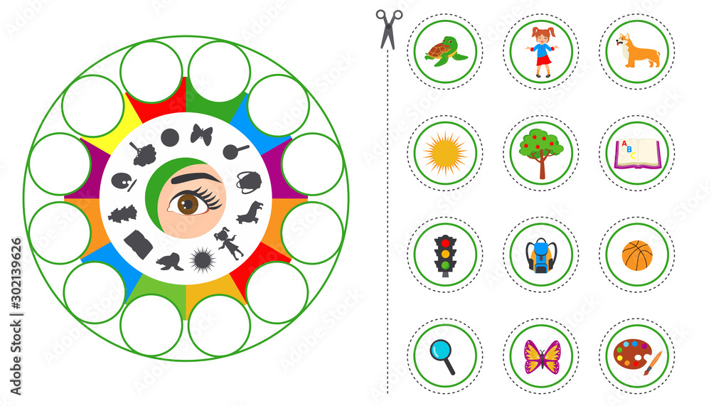 Educational worksheet for kids. Game for Kids to Compare and Connect ...
