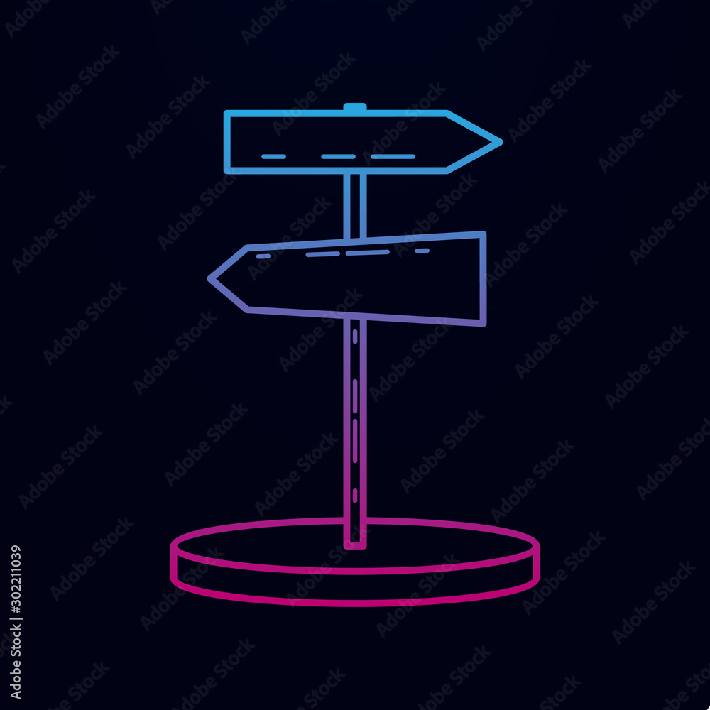 Guide sign nolan icon. Simple thin line, outline vector of camping ...