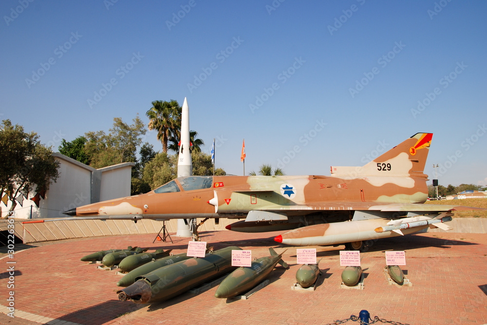 Multirole combat aircraft Kfir, made by Israel Aircraft Industries ...