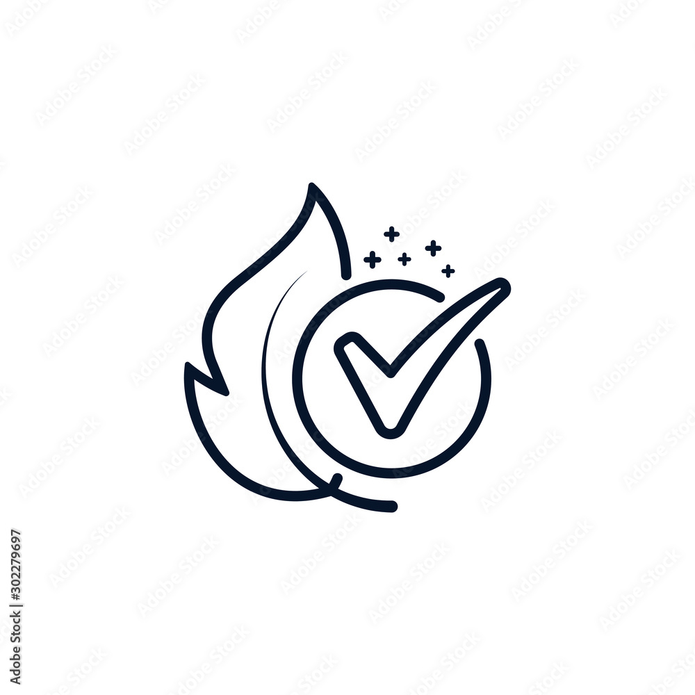 Hypoallergenic tested icon design isolated on white background. Vector ...