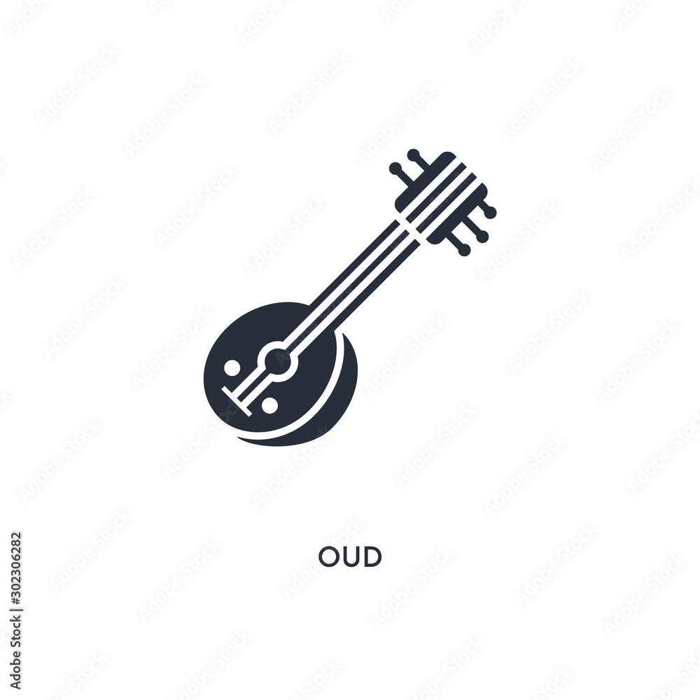 oud icon. simple element illustration. isolated trendy filled oud icon ...