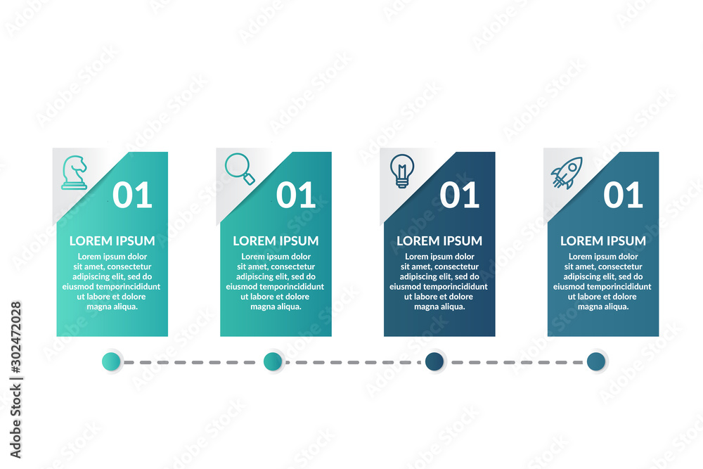 step or process infographic template design . infographic concept for ...